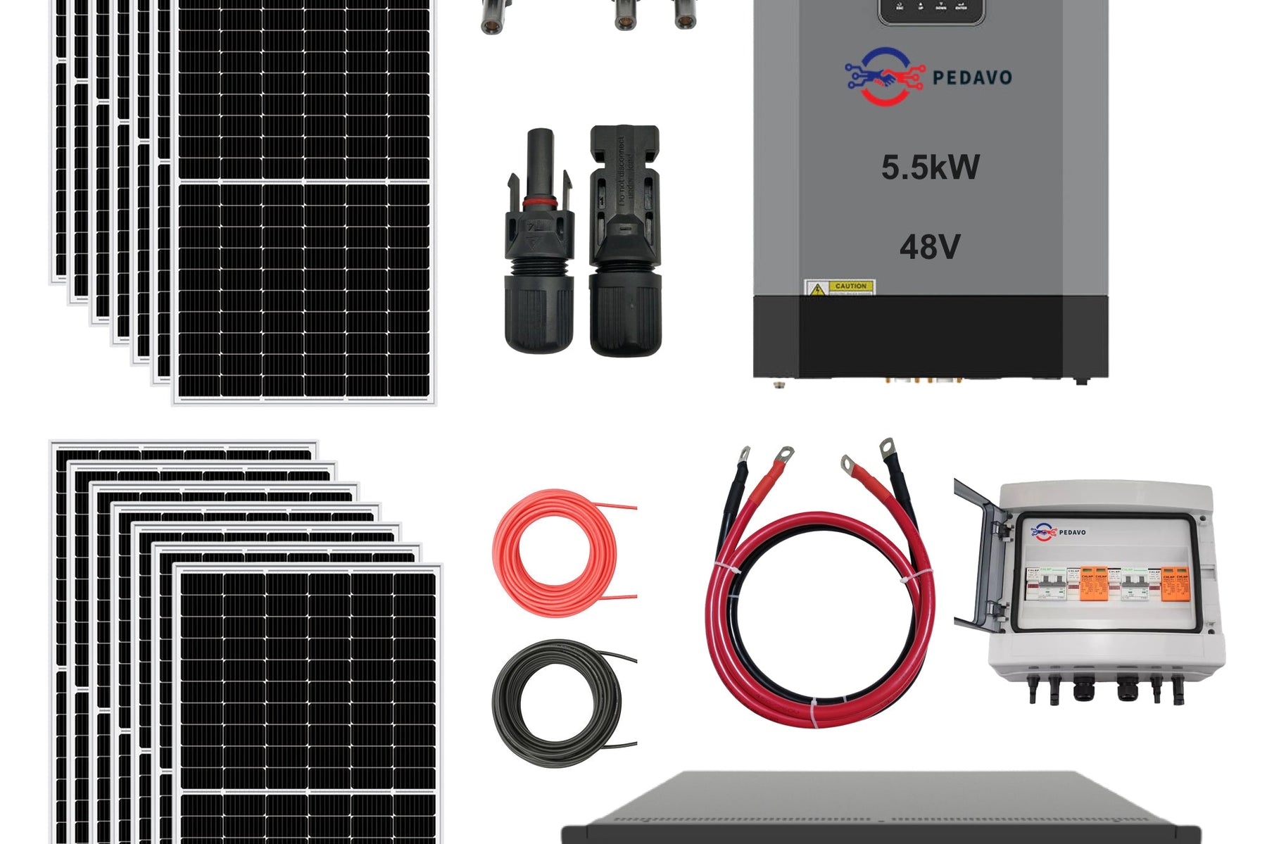 Kit panouri fotovoltaice solare 3kw pret off grid – PEDAVO