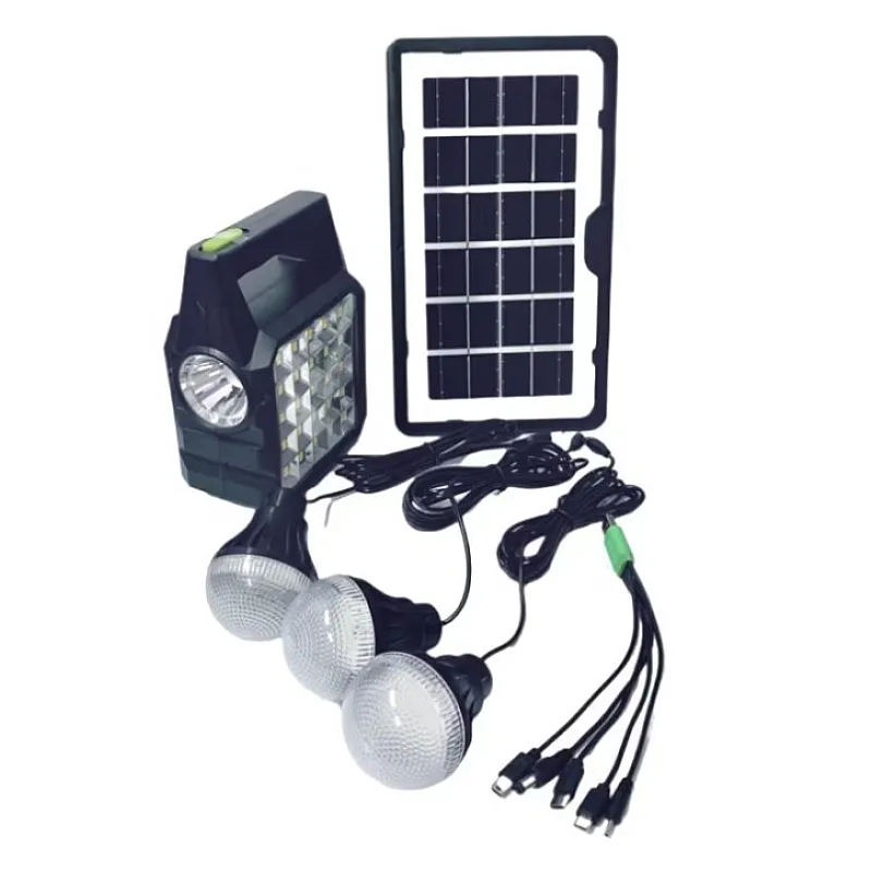 Kit solar camping cu lanterna si 3 becuri – PEDAVO