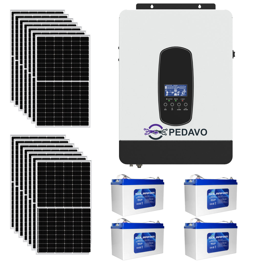 Kit panouri fotovoltaice solare 5kw pret off grid – PEDAVO