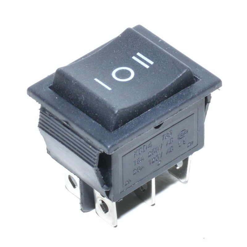 Buton intrerupator lat negru on-off-on cu revenire 16A 250V – PEDAVO