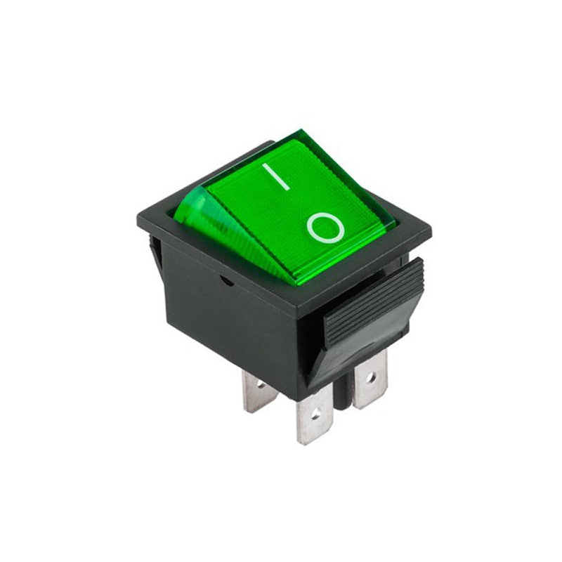 Buton intrerupator lat 15A verde 250V – PEDAVO