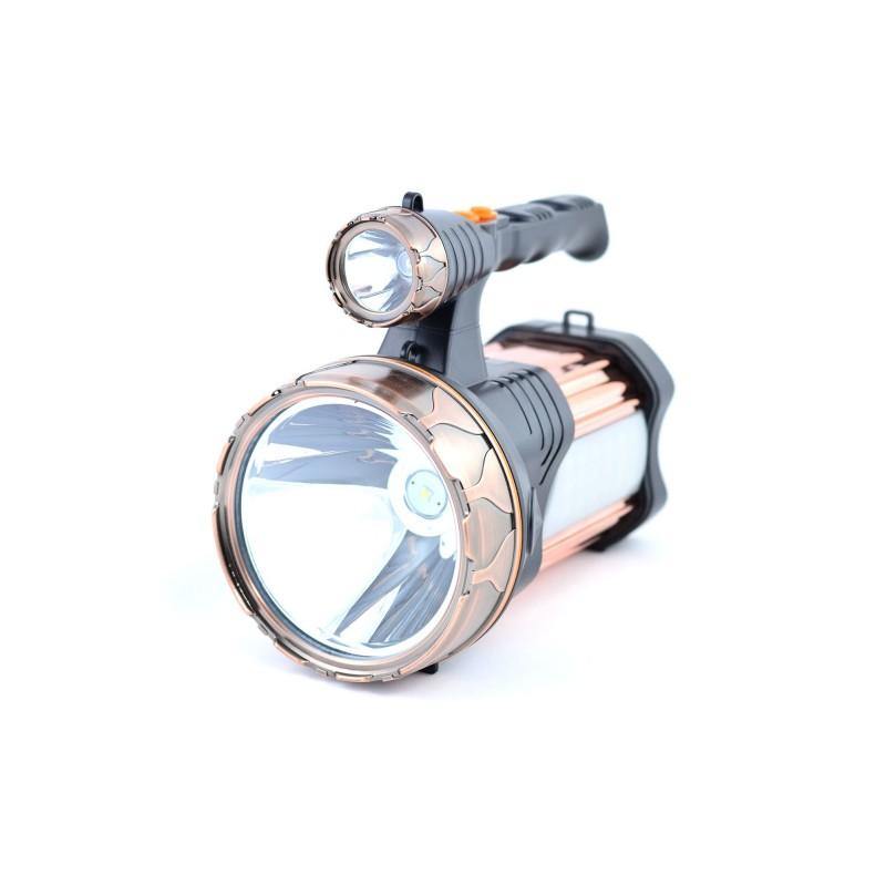 Lanterna de mana profesionala 100W alb-albastra cu Acumulator LI-ion ...