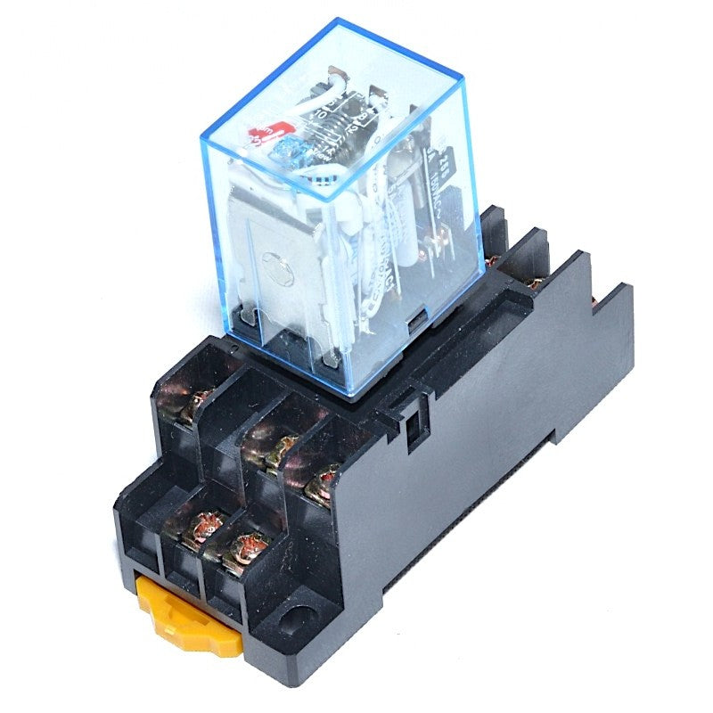 Releu electromagnetic 24V DC 11P cu soclu – PEDAVO